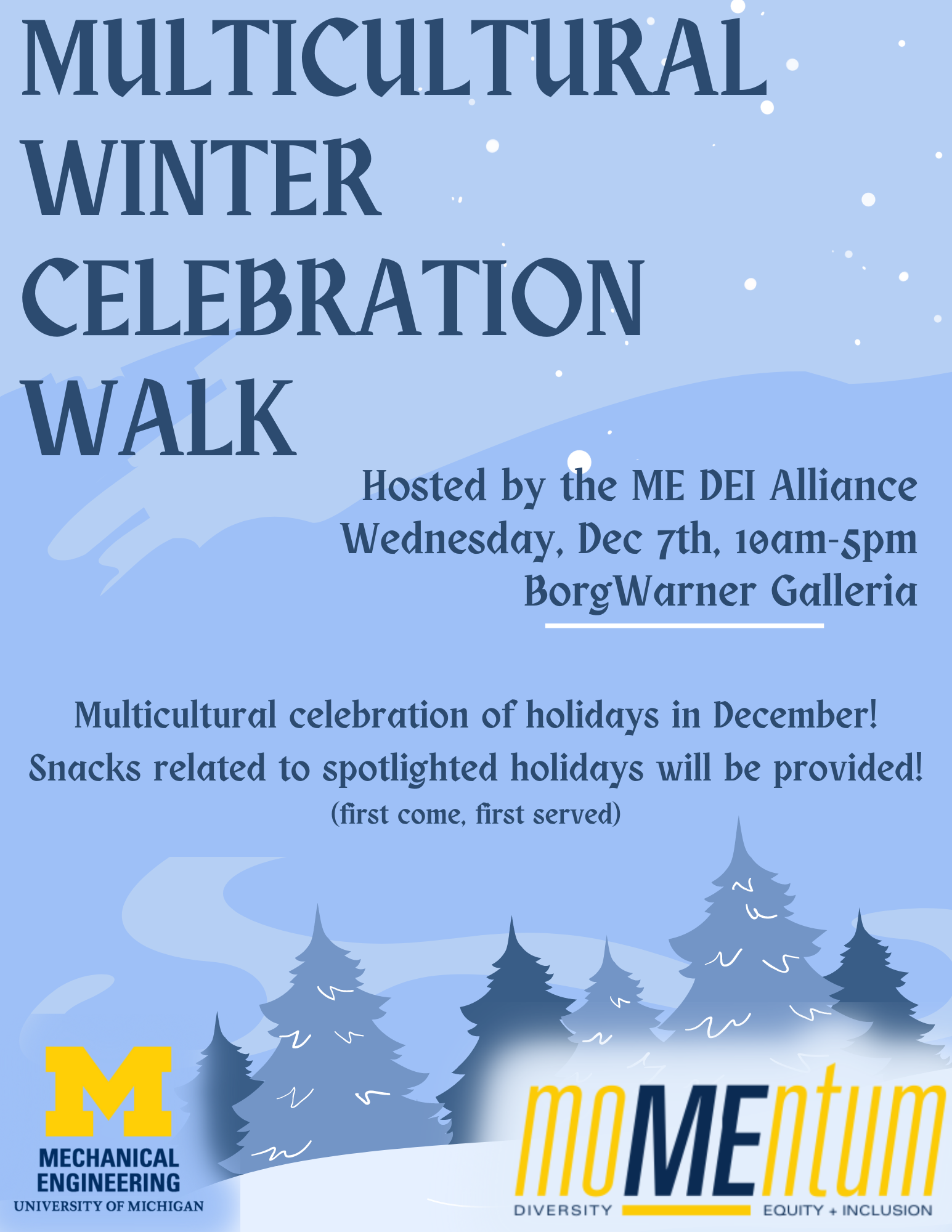 ME DEI Alliance Multicultural Winter Celebration Walk – Mechanical ...