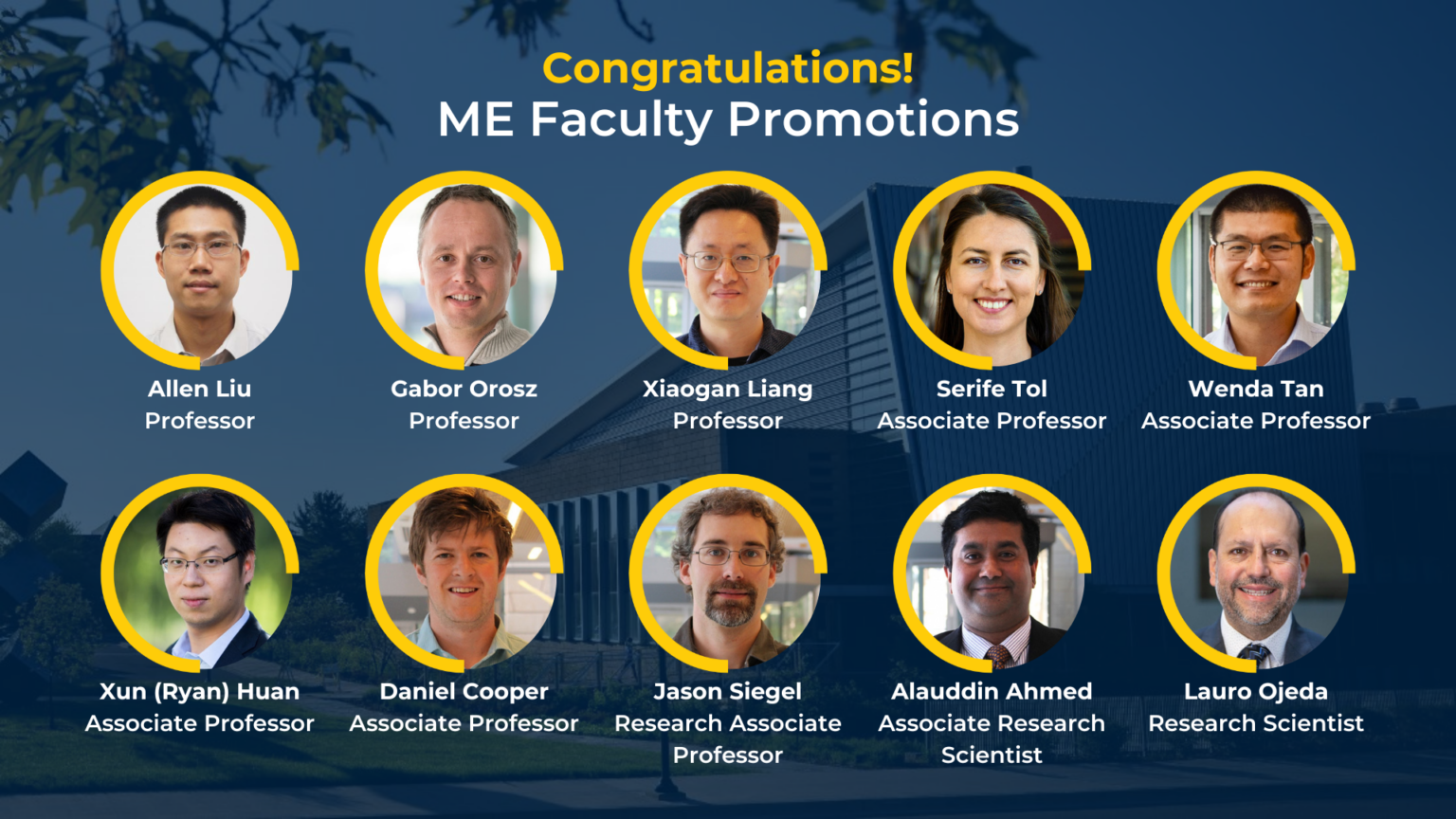 Regents Approve ME Faculty Promotions – Mechanical Engineering
